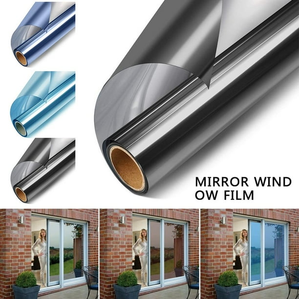 2 0.5M Reflective One Way Mirror Window Film Mirrored Privacy Sticky Glass Tint Walmart