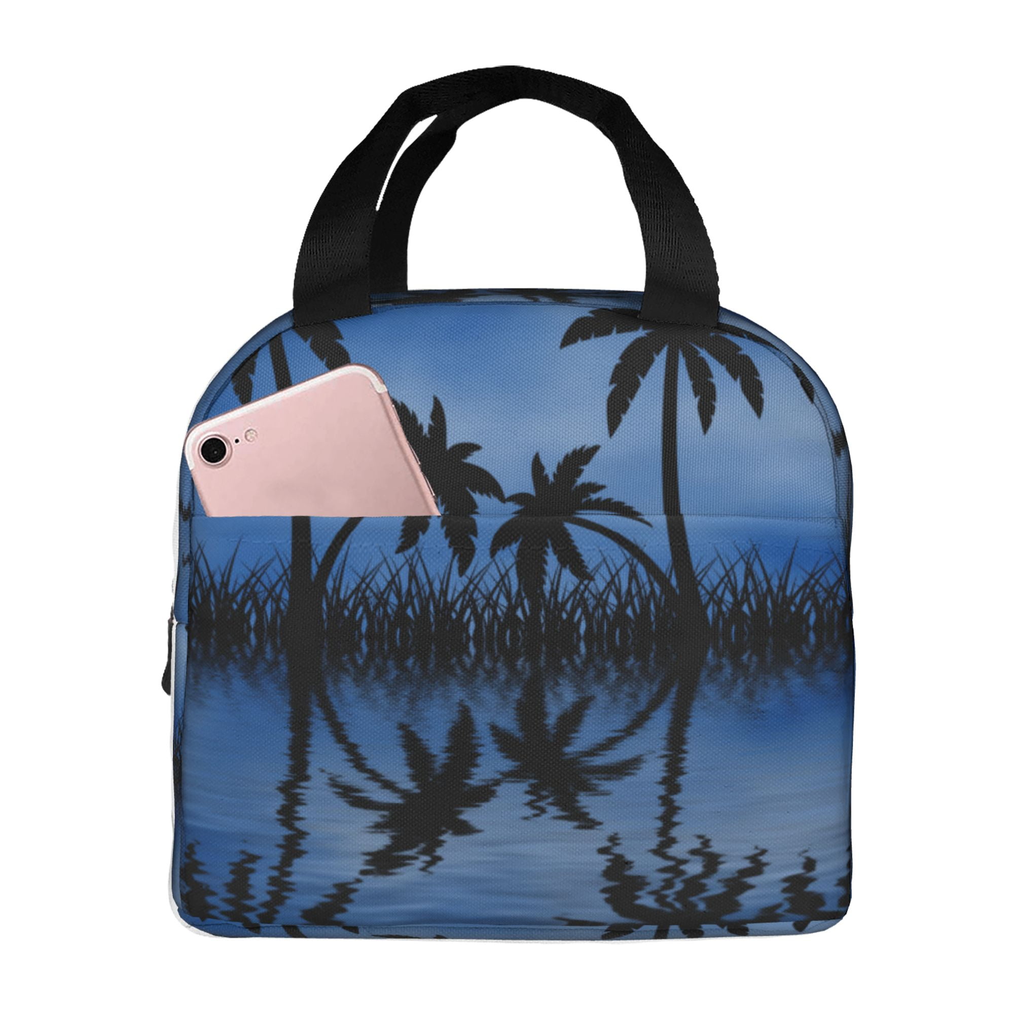 ZICANCN Insulated Lunch Bag for Women Men, Tropical Palm Tree Pattern ...