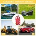 26 Gallon Fuel Caddy, Portable Fuel Tank On-Wheels with Manual Fueling ...