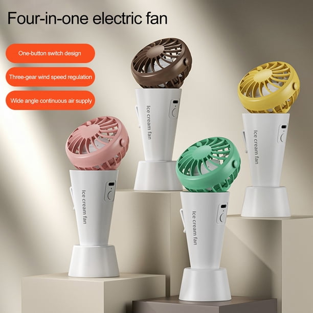 Fairnull Handheld Mini Fan Speed Adjustable Rechargeable Low Noise ...