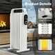 Costway 1500W Electric Space Heater Oil Filled Radiator Heater W ...