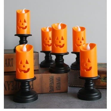 Meltone Fall Decor Flameless Candles, Autumn Harvest Maple Leaf Pumpkin ...