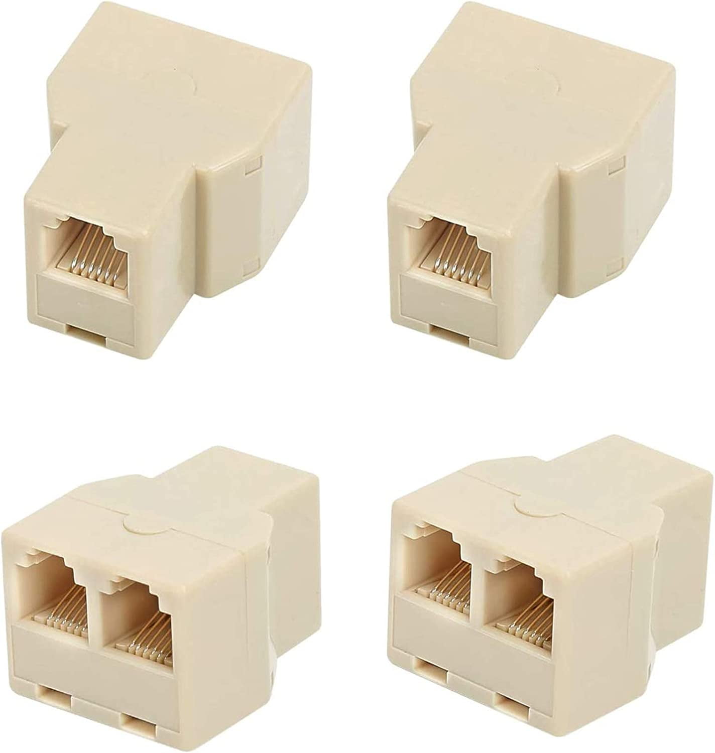RJ12 6P6C 1 Female to 2 Female Telephone Line Splitters, Telephone ...