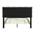 Velvet Queen Bed Frame, ONE PIX Platform Bed Frame with LED Light and ...