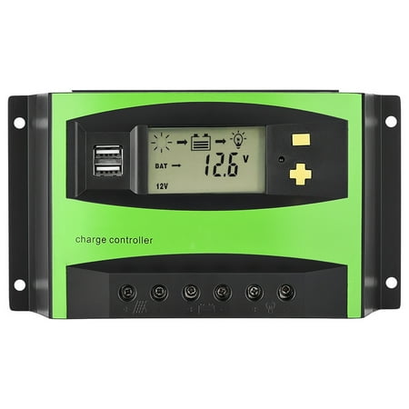 Solar Charge Controller 40A Smart LCD Solar PV Charge Regulators PWM ...