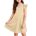 Babcutegg Girls’ Lightweight Summer Mesh-Panel Sleeveless Round-Neck ...