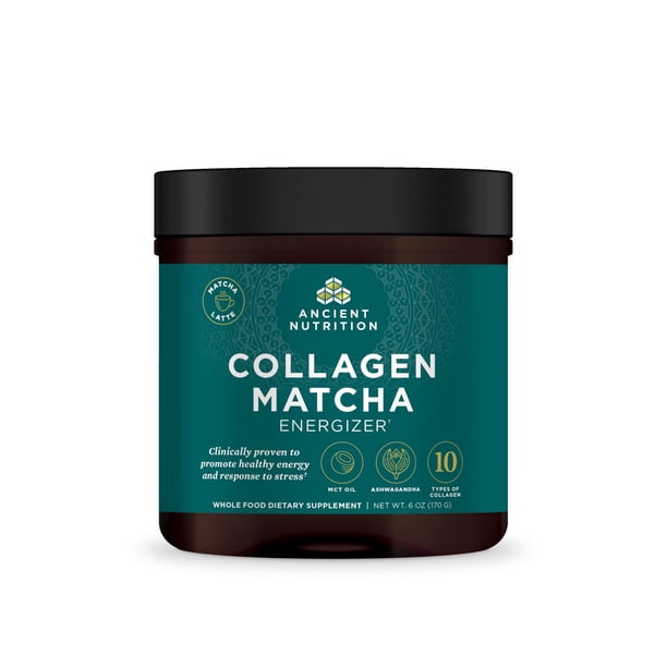 Polvo de matcha Ancient Nutrition con colágeno, 20 porciones | Walmart ...