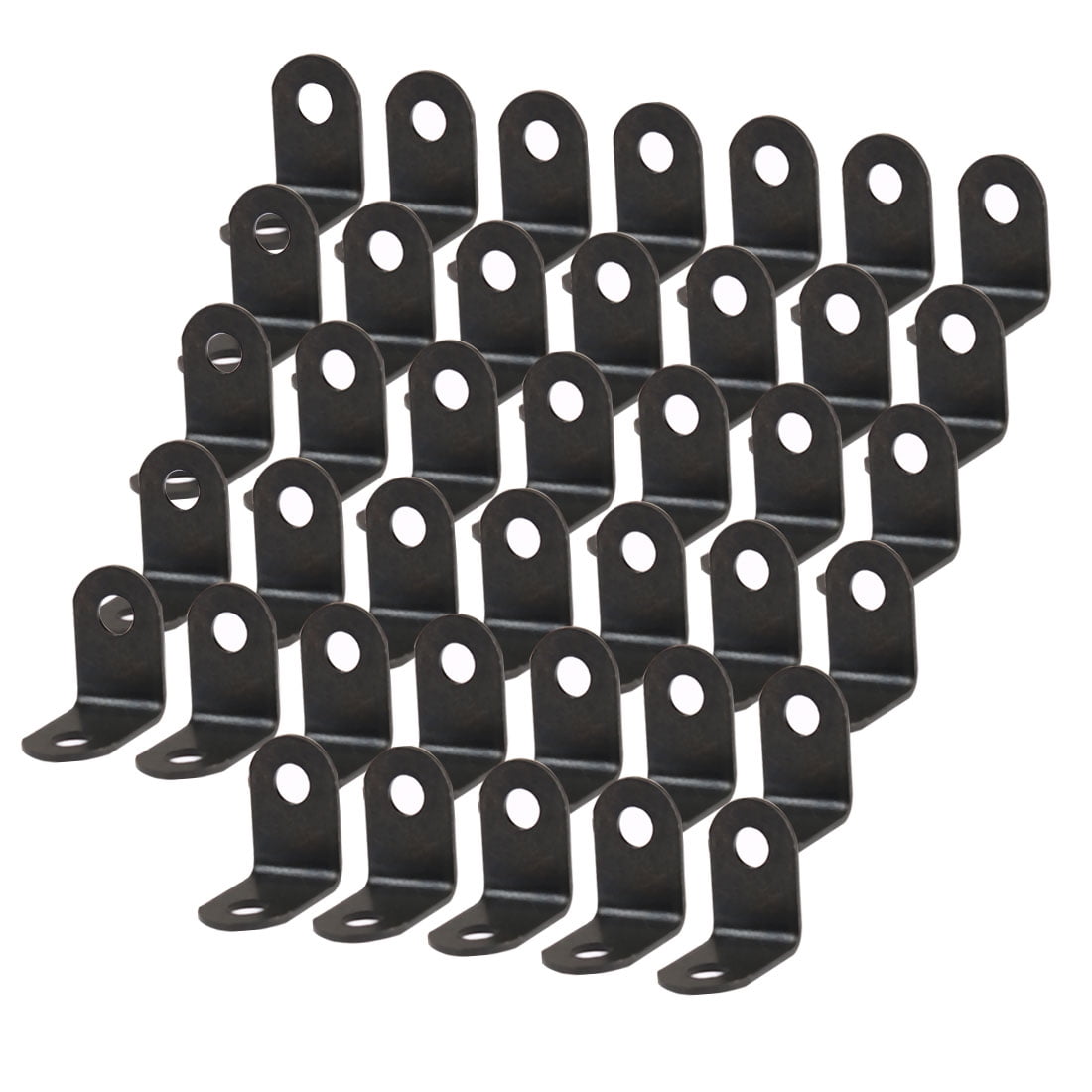 12 x 12mm Angle Bracket Metal Black L Shaped Angle Brackets Corner ...