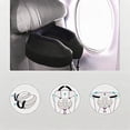 Airplane Travel Pillow with Memory Foam Support and Seat Straps for ...