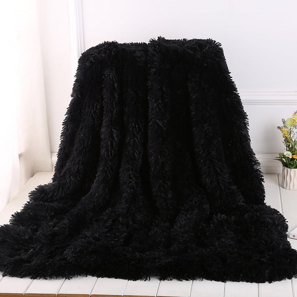 Wokaso Soft Fluffy Fur Floor Area Rug Washable Shaggy Anti-skid Mat ...