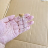 Mini Small Tiny Vials Set: 6pcs 20ml Transparent Glass Bottles with ...