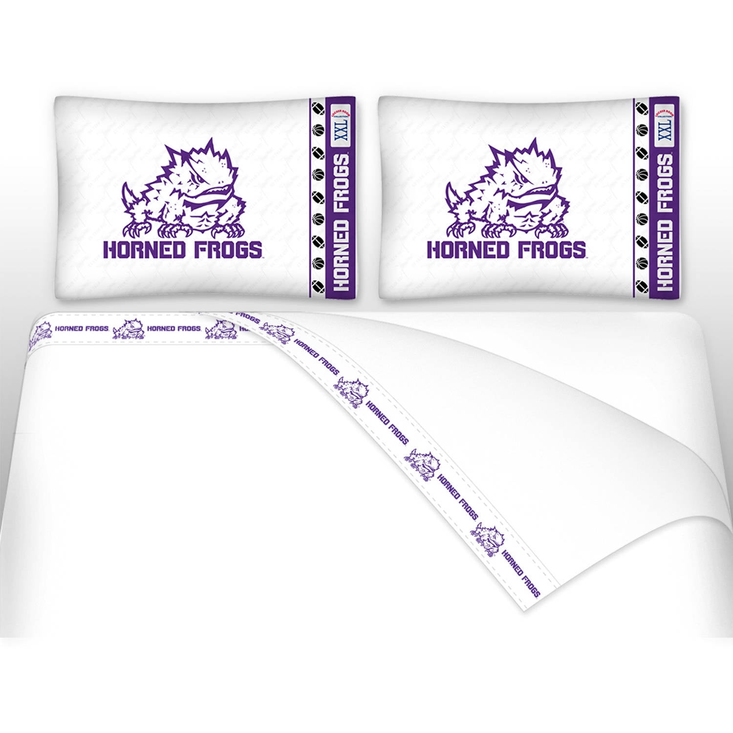 NCAA TCU Micro Fiber Sheet Set - Walmart.com