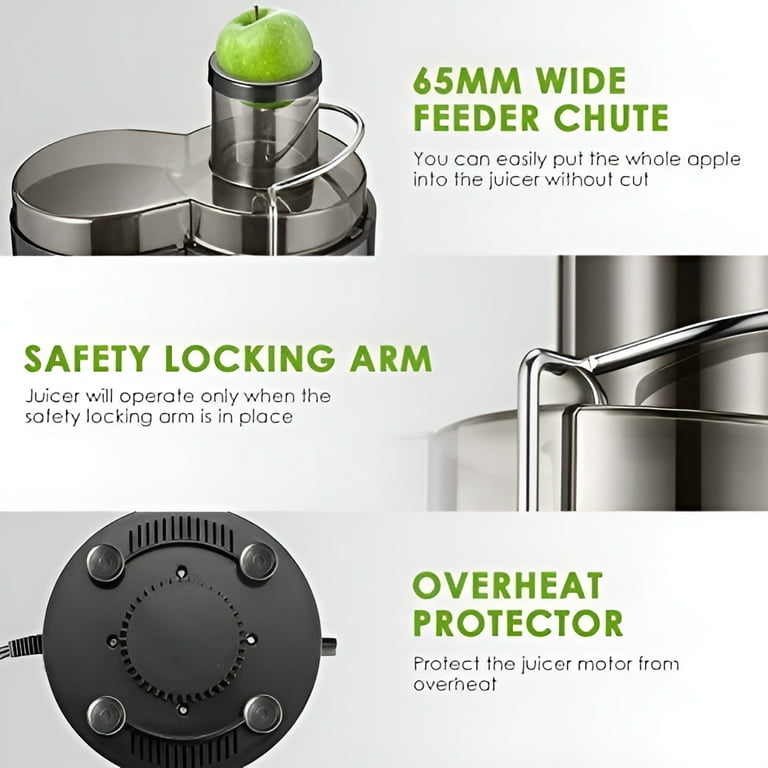 Exprimidor de Jugos Housnat 400W, Máquina de Extractor de Exprimidor de Jugos Housnat 400W, Máquina de Extractor de
