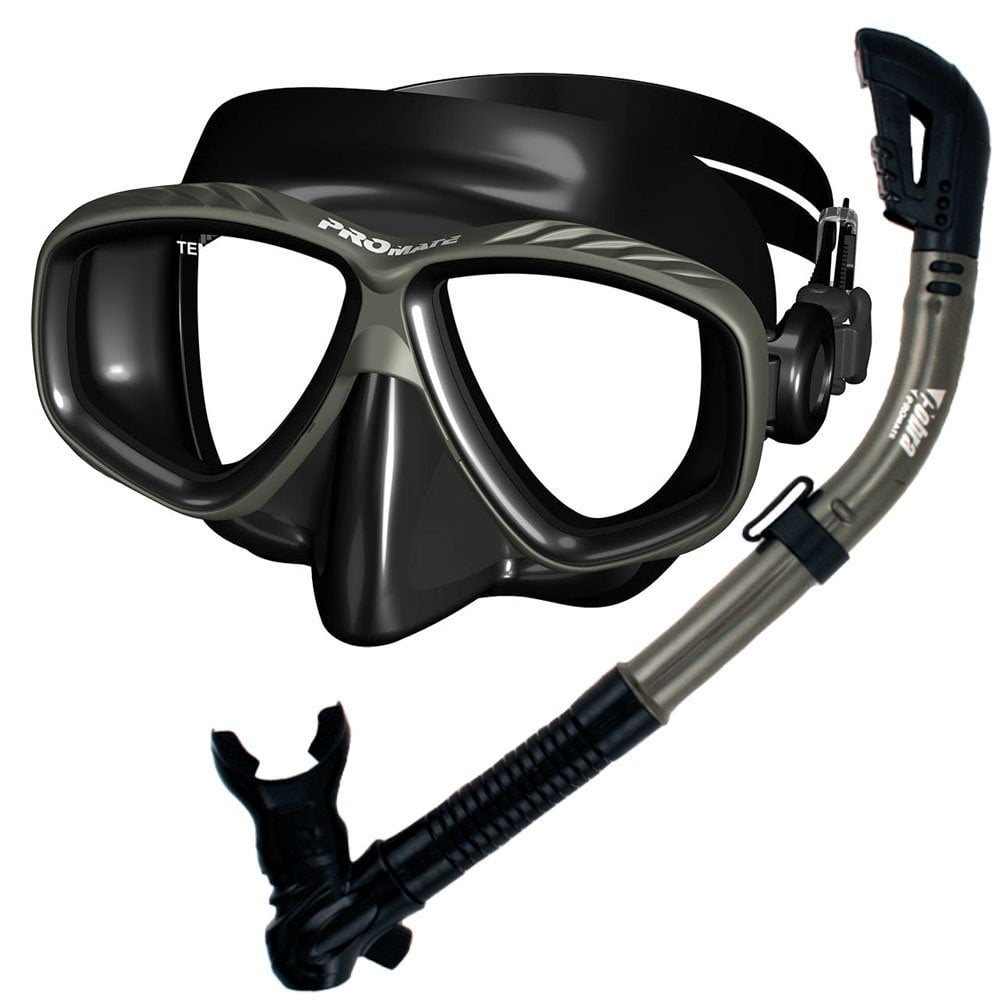 Snorkel Mask Set for Scuba Diving Snorkeling, TiBk - Walmart.com