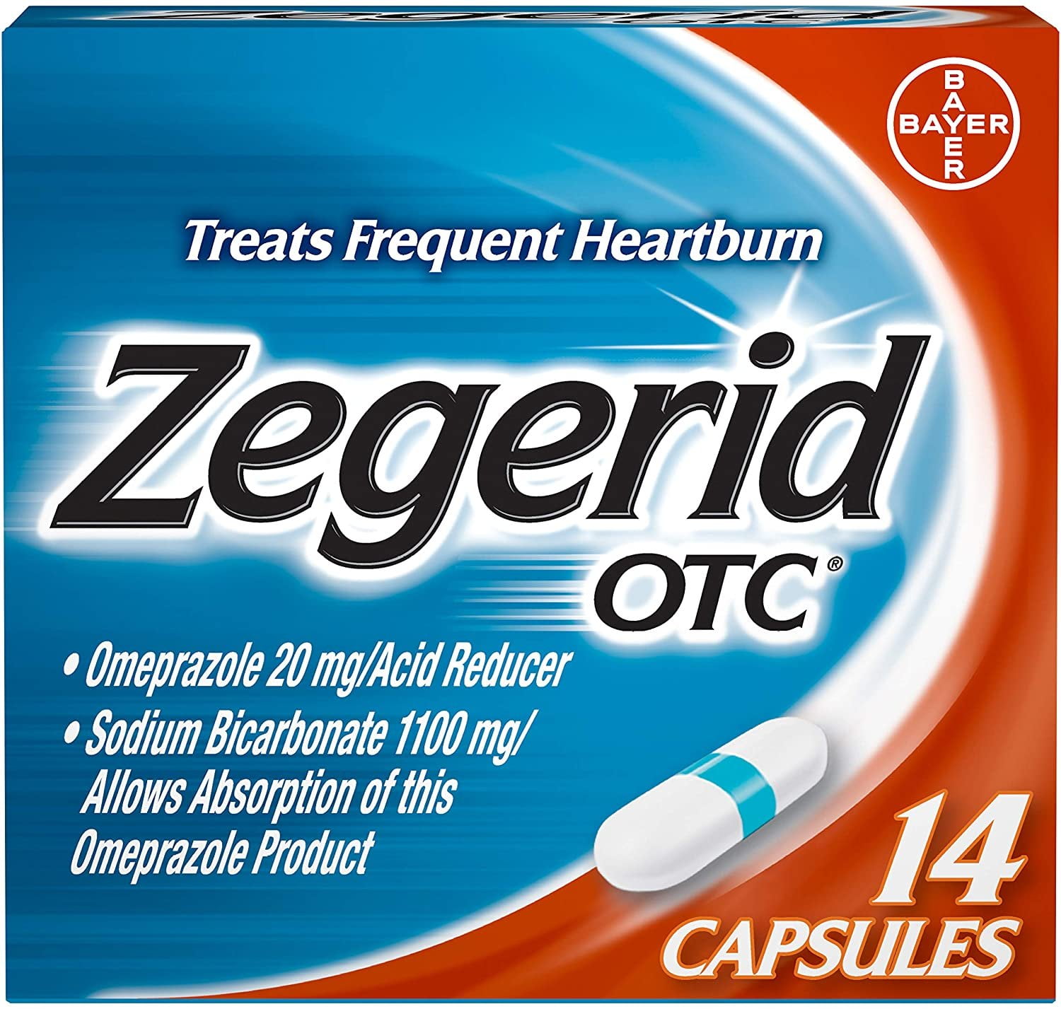 Zegerid OTC Treats Frequent Heartburn & Body Acid Reducer 14 Count ...