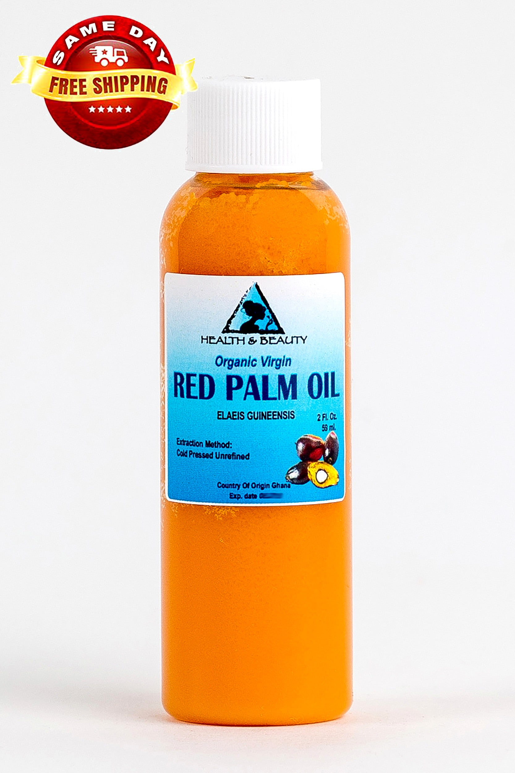 PALM OIL "RED" EXTRA VIRGIN UNREFINED ORGANIC CARRIER COLD PRESSED PURE ...