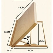 Ktaxon Adjustable Angle Wooden Drafting Table Desk Top Easel Floor ...