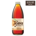 Tejava Peach Black Tea, Unsweetened Iced Tea, 12 oz Glass Bottles, 24 ...