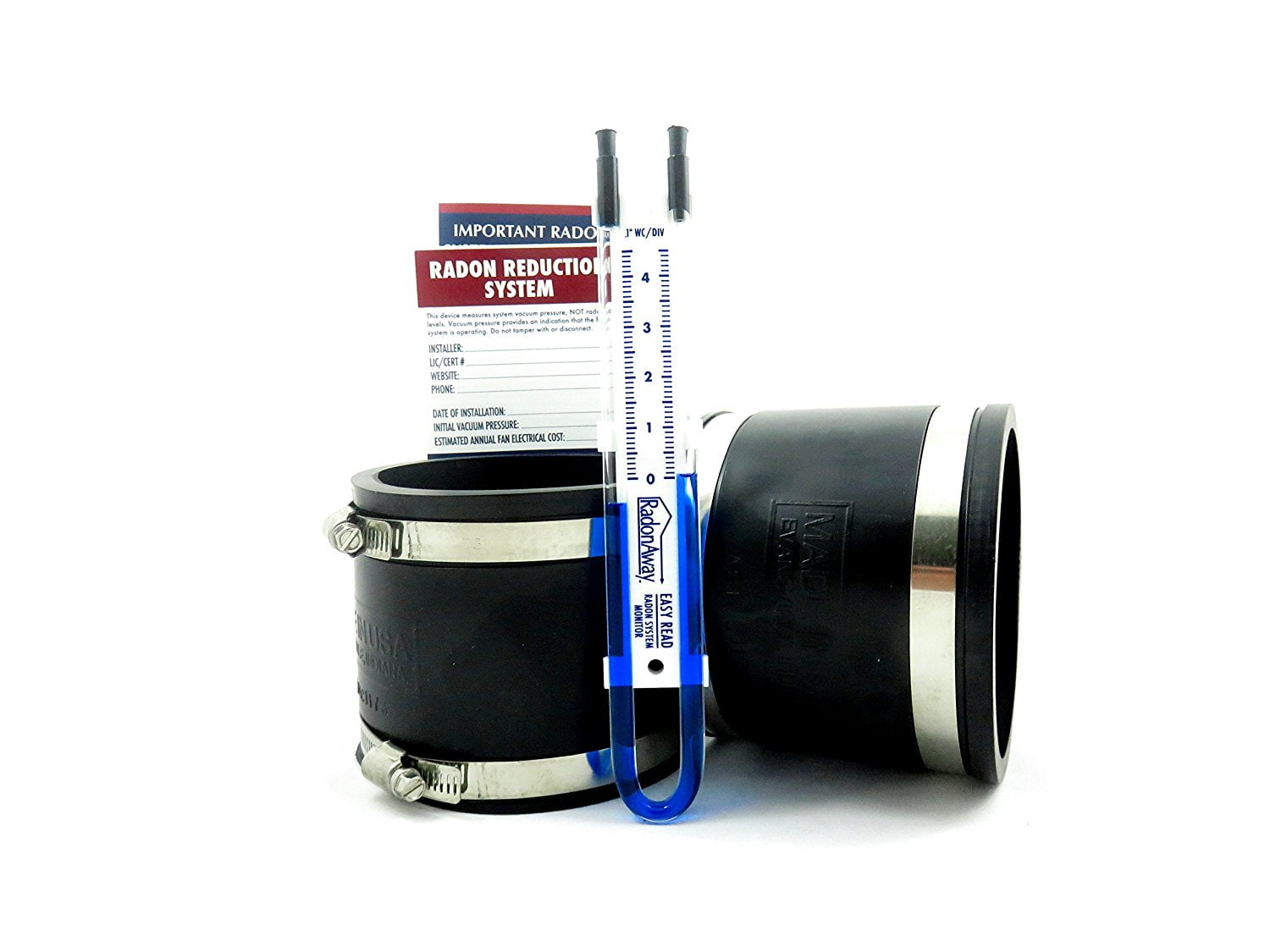 Radon Mitigation Install Kit 4x4 Black - Walmart.com
