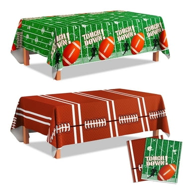 Walmart 3 Pack Disposable Plastic Rectangle Tablecloths, Sports Soccer ...