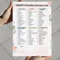 Heart Friendly Food List Poster, Low Sodium Food List Poster, Low-fat ...