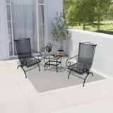 Woodard Uptown Outdoor Home Garden Metal Patio Steel Mesh Coil Spring ...