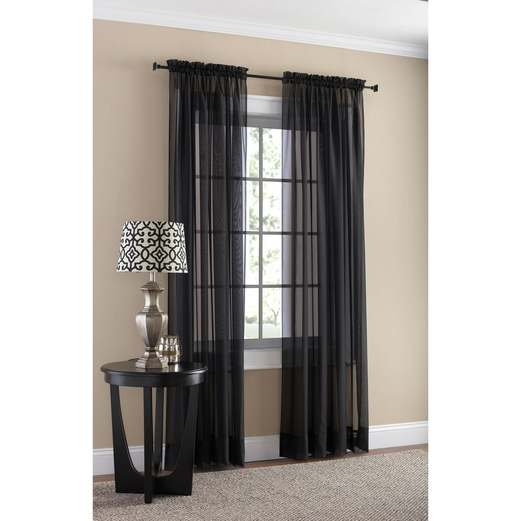 Click here for Sun Textile Voile Rod Pocket Curtain 55 prices