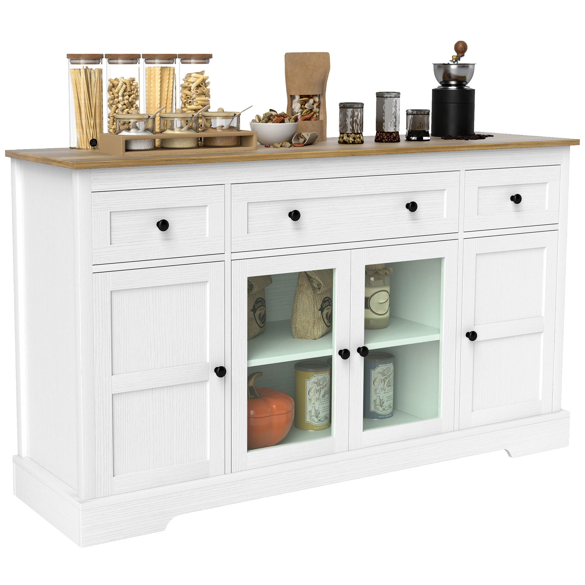 Click here for Homcom Sideboard Buffet Cabinet  Coffee Bar Cabine... prices