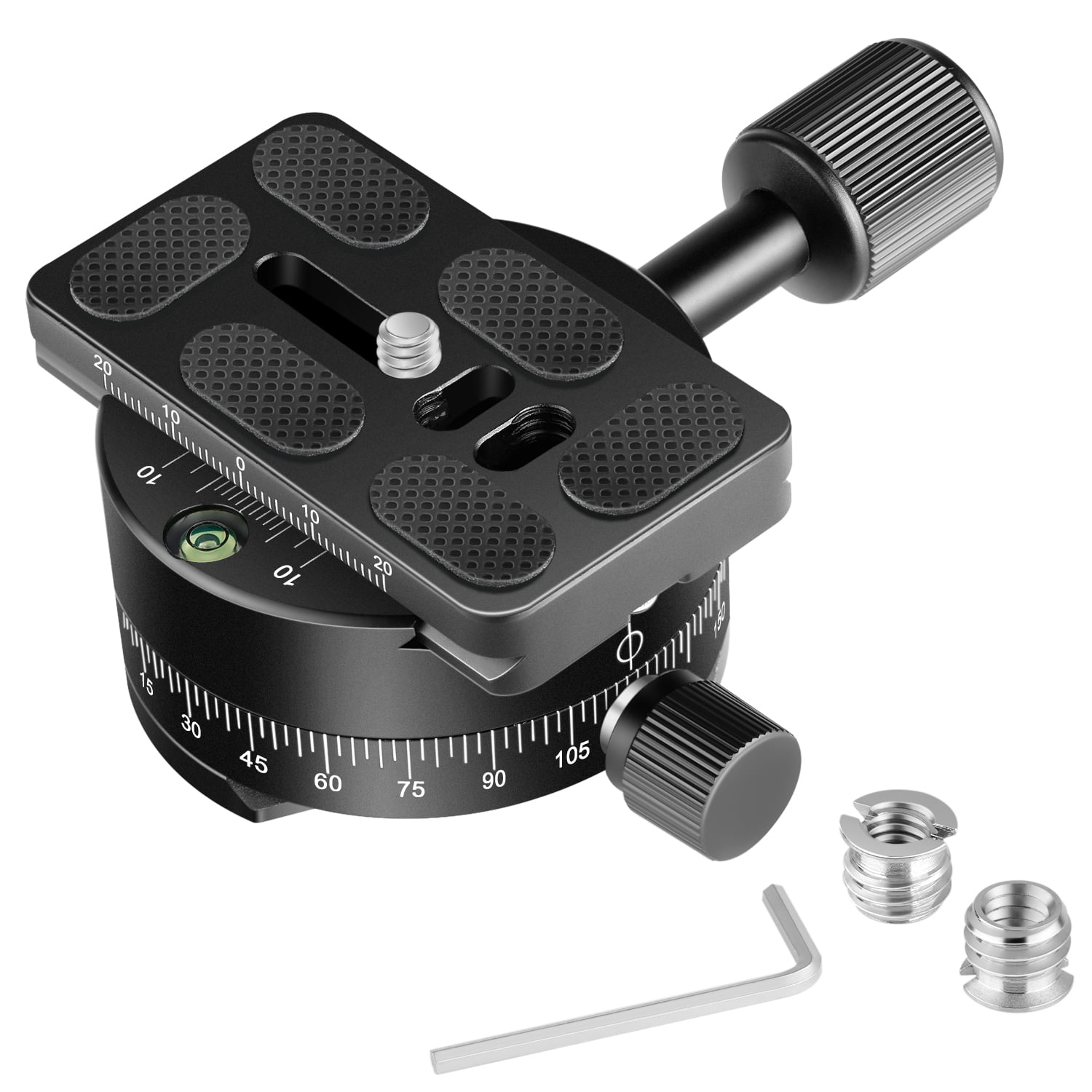 Neewer Panoramic Tripod Head， 360 Degree Bottom Rotation Aluminum Alloy ...