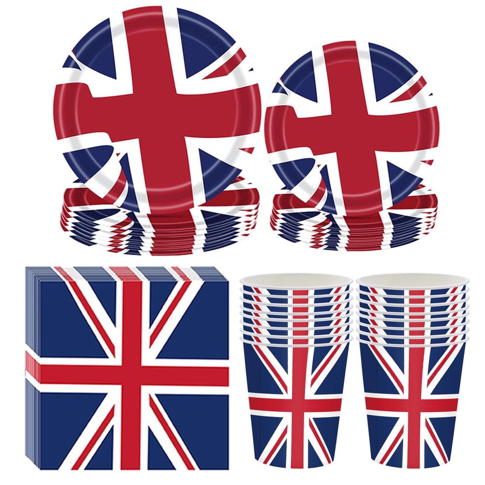 Click here for Generic Union Jack Party Supplies Set 16pcs Britai... prices