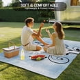 Blue White Daisy Indoor Outdoor Rugs 5x8 Ft, Butterfly Leaf Blue ...