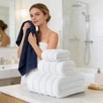 3PC Ultra-Soft Microfiber Bath Towel Set - Quick-Dry, Highly Absorbent ...