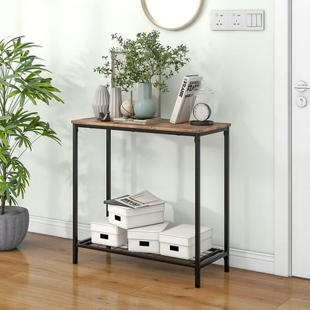 Thin Console Sofa Tables with Shelf for Entryway,Front Hall,Hallway ...