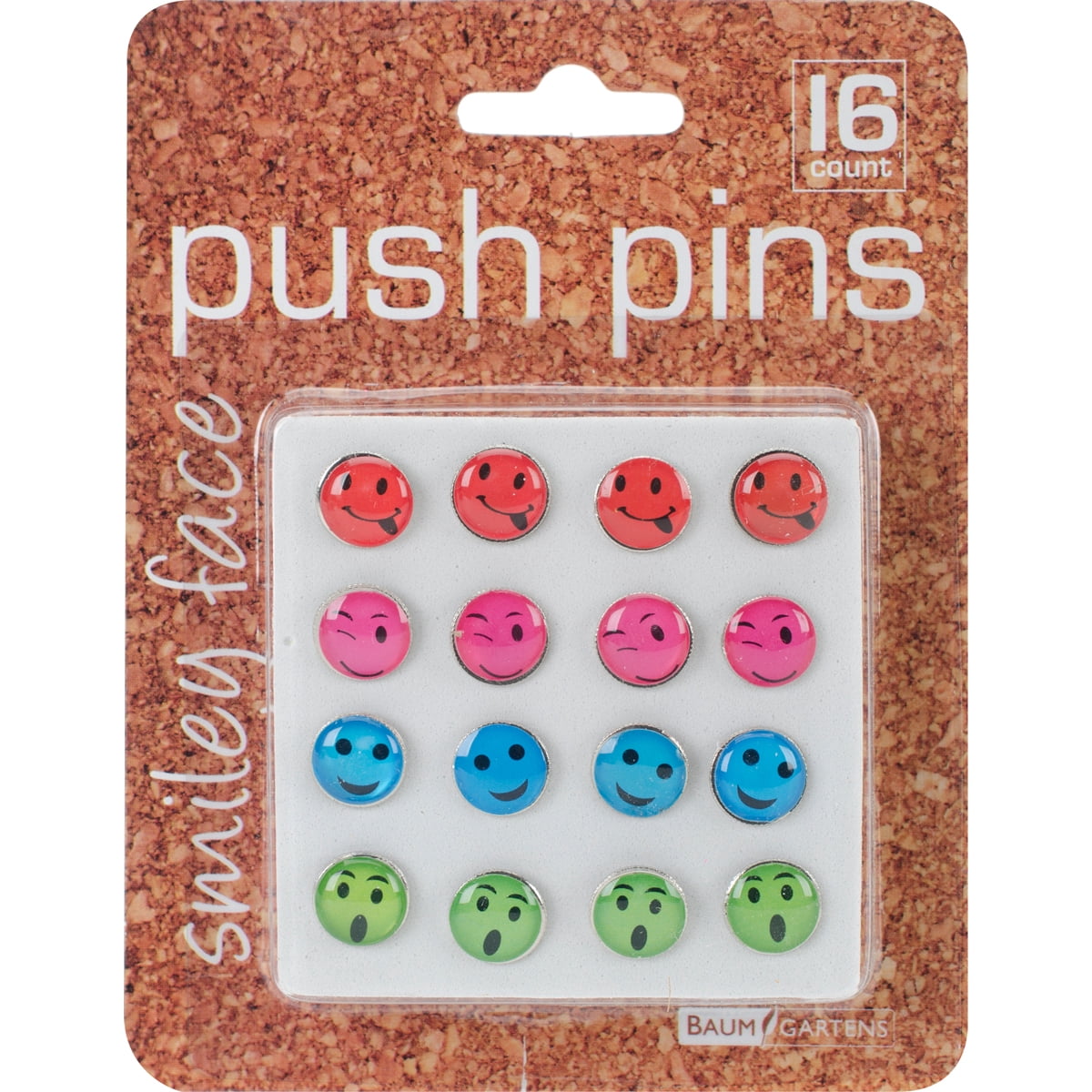 Push Pins 16/Pkg-Smileys | Walmart Canada