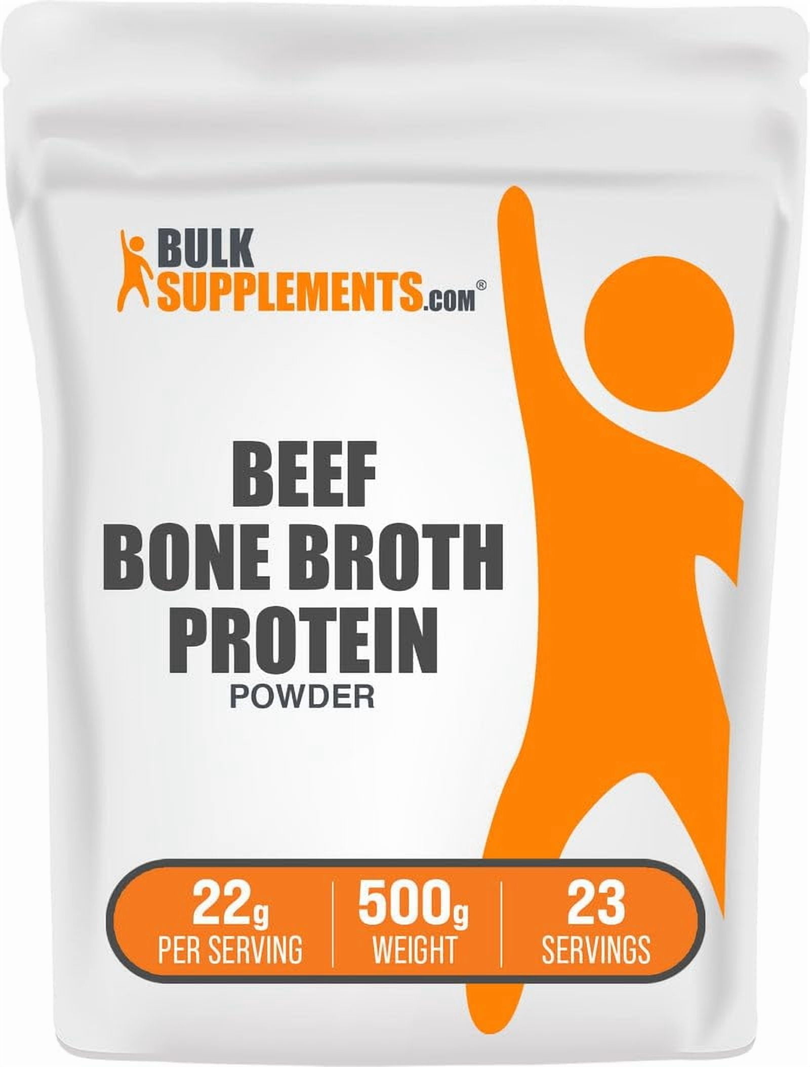 Polvo de Proteína de Caldo de Hueso de Res BulkSupplements 500 g Sin ...