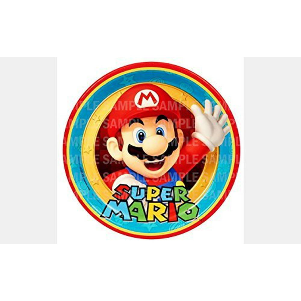Super Mario Brothers Bros Birthday Edible Image Photo 8" Round Cake ...