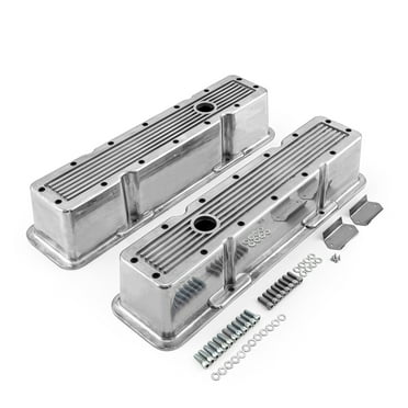 Maxpeedingrods Fabricated Tall Valve Covers 1/4" Billet Rail For Chevy ...
