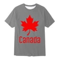 Boys Graphic T Shirt With Embroidered Maple Leaf Canadian Patriotic ...