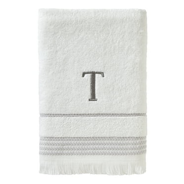 SKL Home Casual Monogram Bath Towel, "N", White - Walmart.com