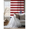 Blue Anchor Sheer Curtains 63 Inch Long 1 Panel Costal Red White Blue ...