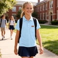 hoksml Kids Short Sleeve Collared Shirt, Boys and Girls Casual Collared ...