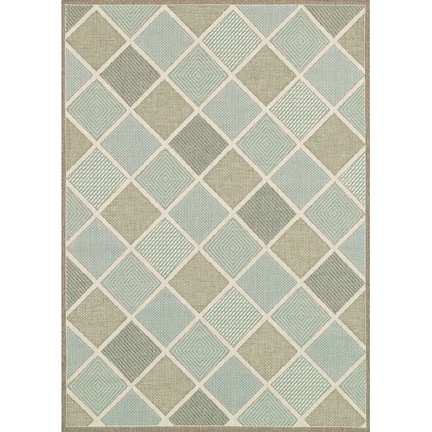 Couristan Monaco Meridian Indoor / Outdoor Area Rug, Multicolor, 7'6" x ...