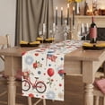 250 Anniversary Table Runner Independence Day Fireworks Florals Beige ...