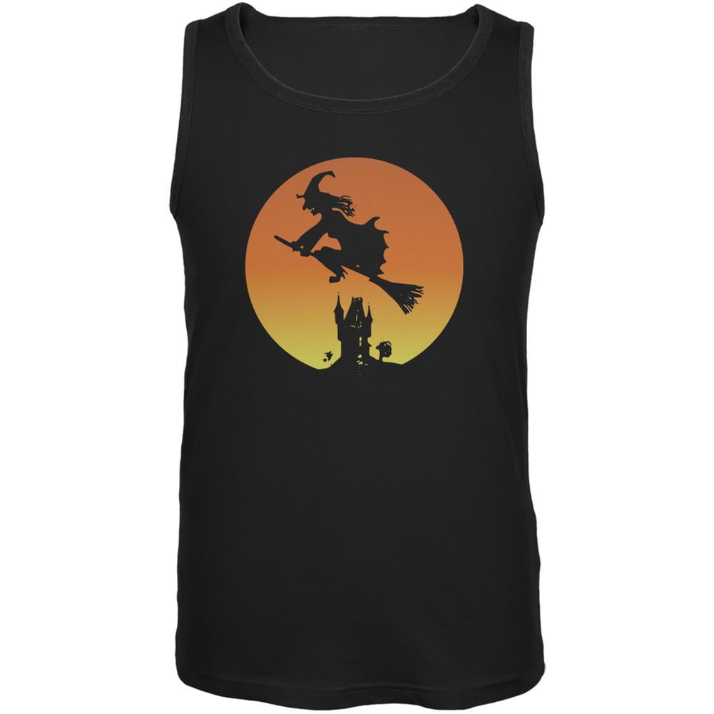 Halloween Witch Sunset Black Adult Tank Top - Walmart.com