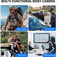 4K Camera with Audio and Video Recording, 128G Mini Wearable Cam with ...