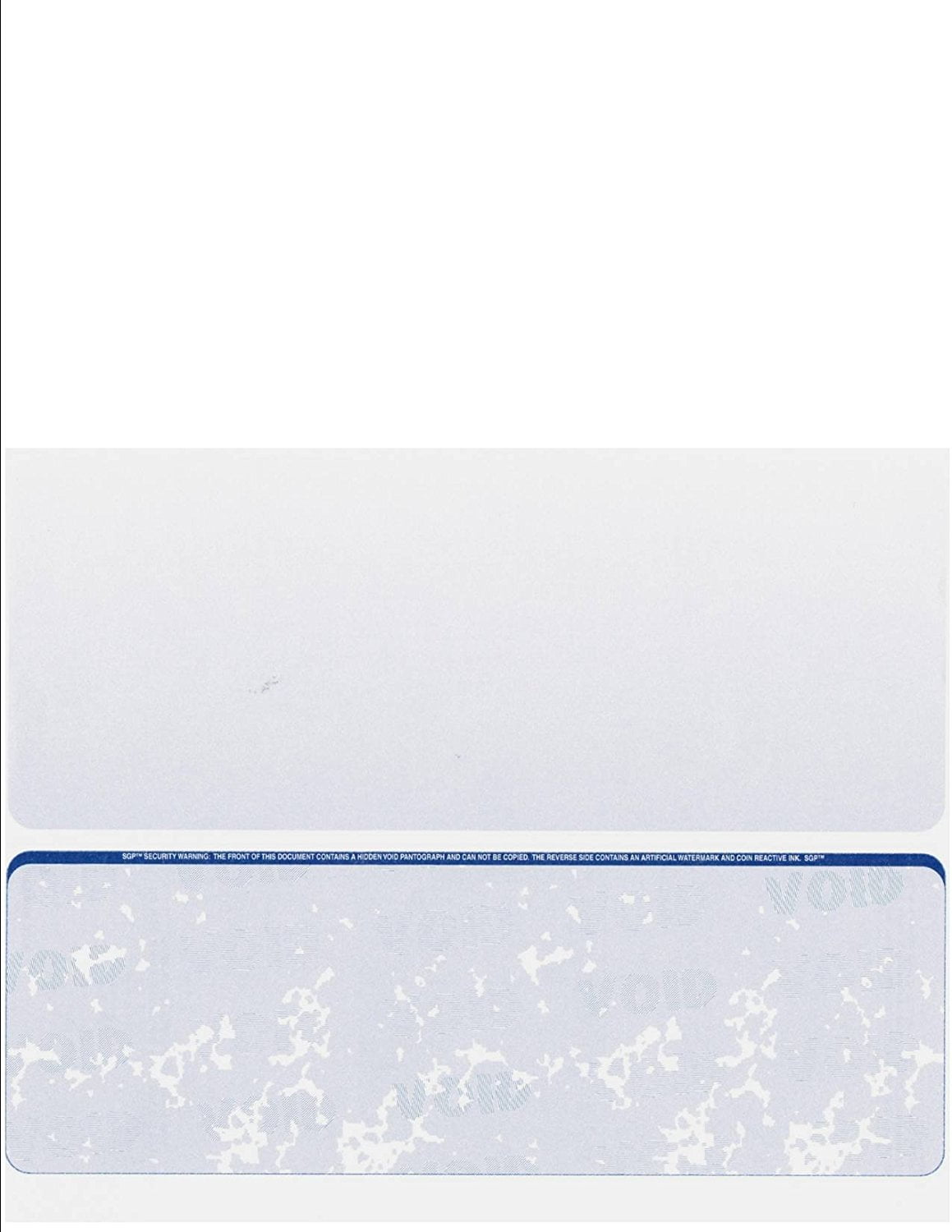 High Security Check Paper, 24# Blue Marble Pattern, 8-1/2" x 11 ...