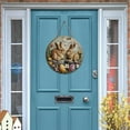 Easter Themed Wooden Rabbit Hanging Welcome Door Plaque, Wall ...