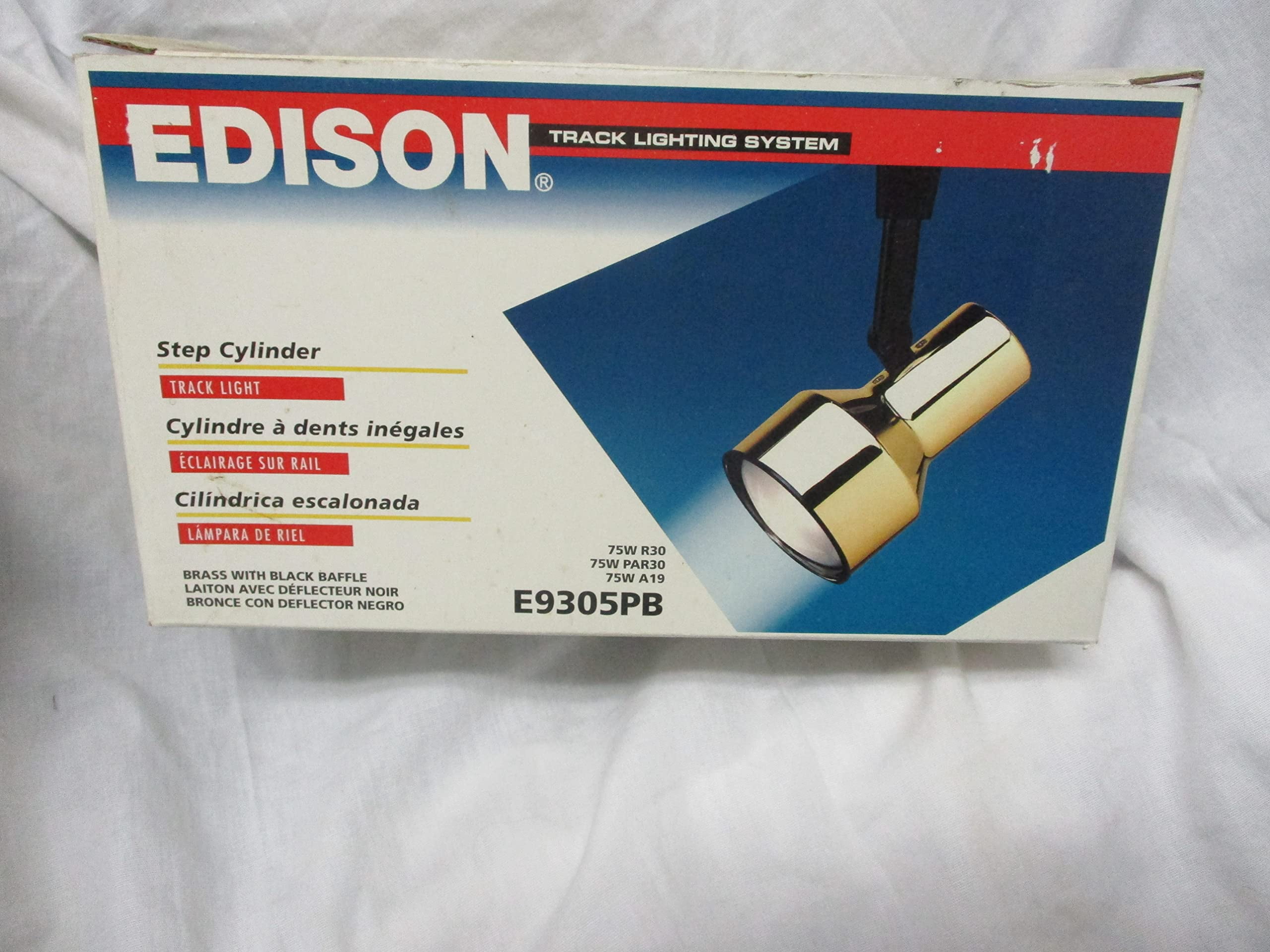 Edison Step Cylinder Track Light E9001 MR16 (White) - Walmart.com