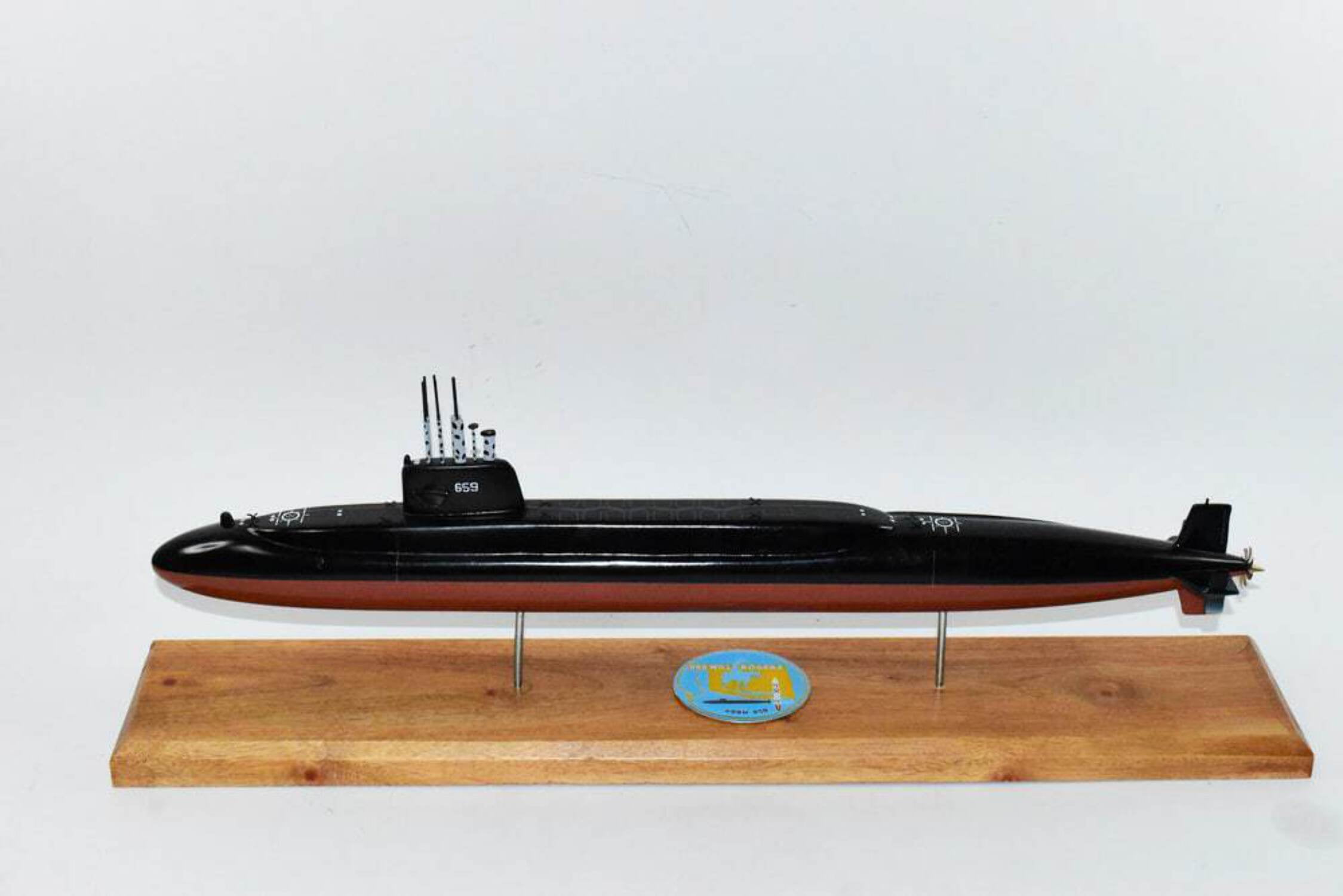 USS Will Rogers SSBN-659 Submarine Model,Navy,20,Scale Model,Mahogany ...