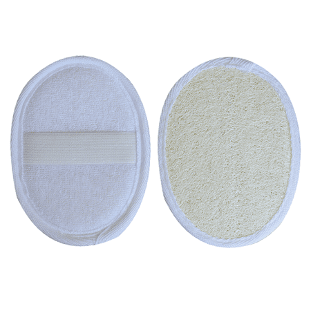 Natural Loofah Sponge Exfoliating Body Scrubber (2 Pack),Made with Eco ...